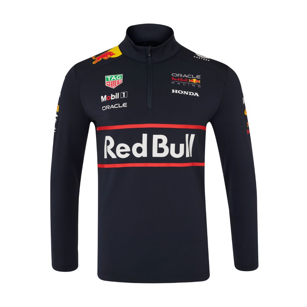 Sudadera Medio Zipper Red Bull Racing Oficial 2025 – DRIVER 1